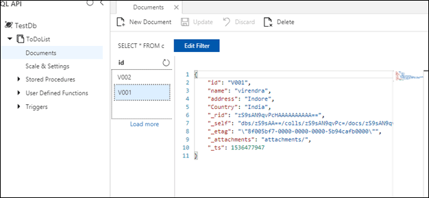 How Write Azure Document Db Cosmos Db Crud Operation Tutorials Link 7261